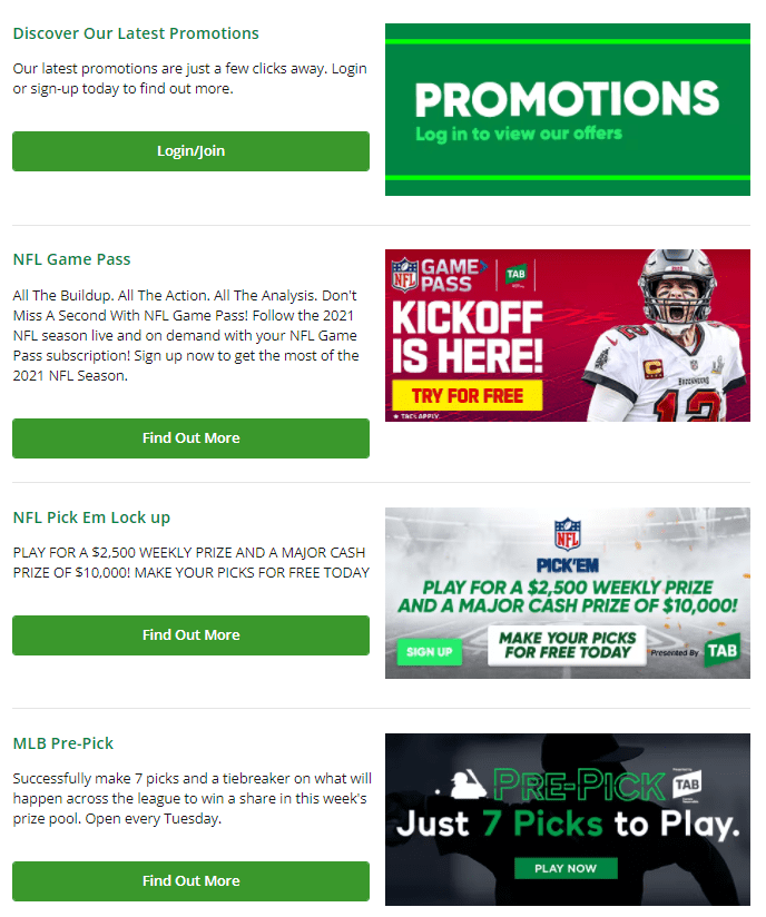 TAB Australia betting site: login & sign up bonus